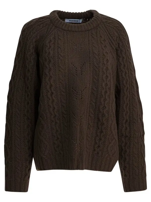 SANDBEIGE Wool Knitwear - Brown