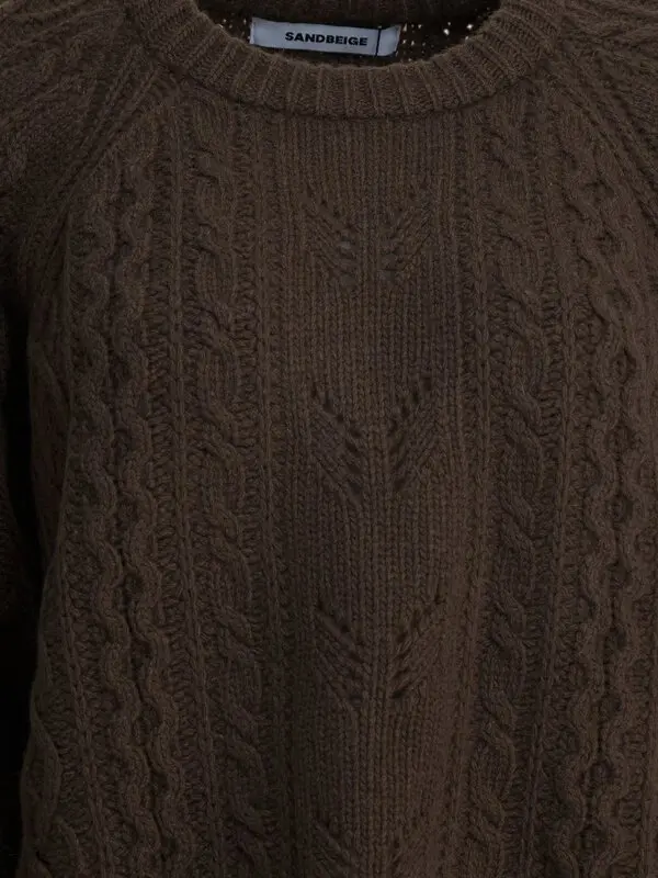 SANDBEIGE Wool Knitwear - Brown