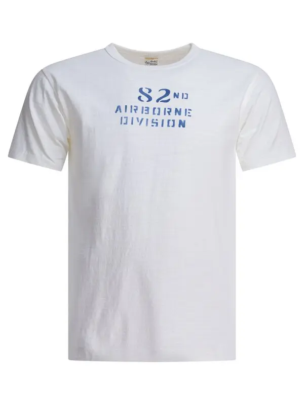 BUZZ RICKSON'S 82nd Airborne Division' T Shirt - White