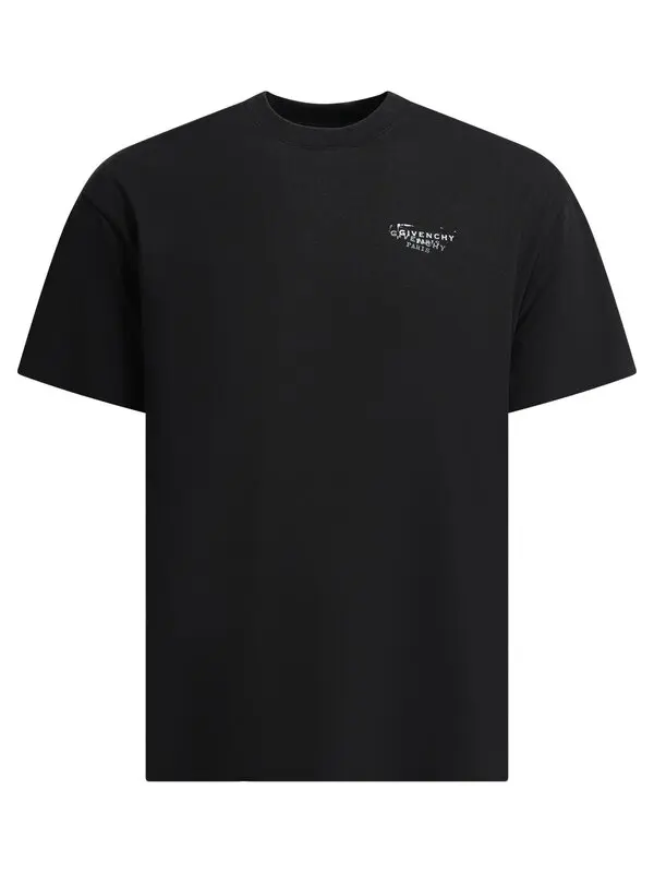 Givenchy Cotton T Shirt With Logo - Black