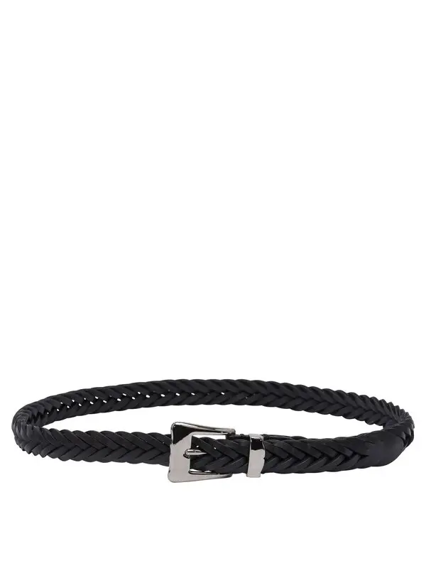 ADRIANO MENEGHETTI Ellar Leather Belt - Black
