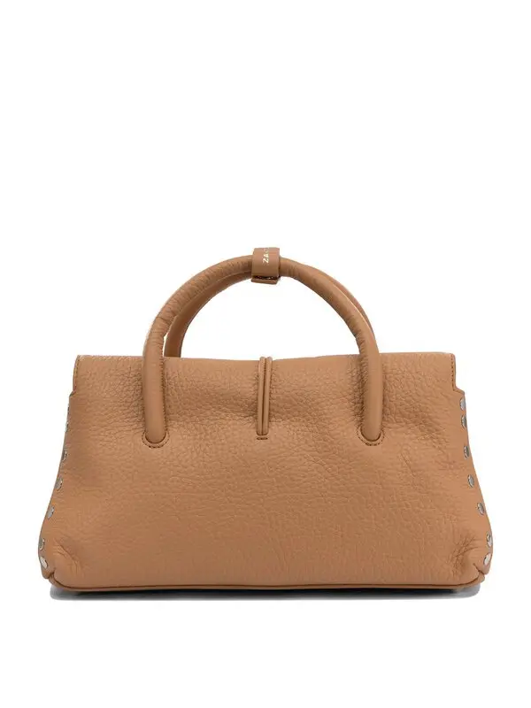 ZANELLATO Grained Leather Dotta® Handbag - Brown