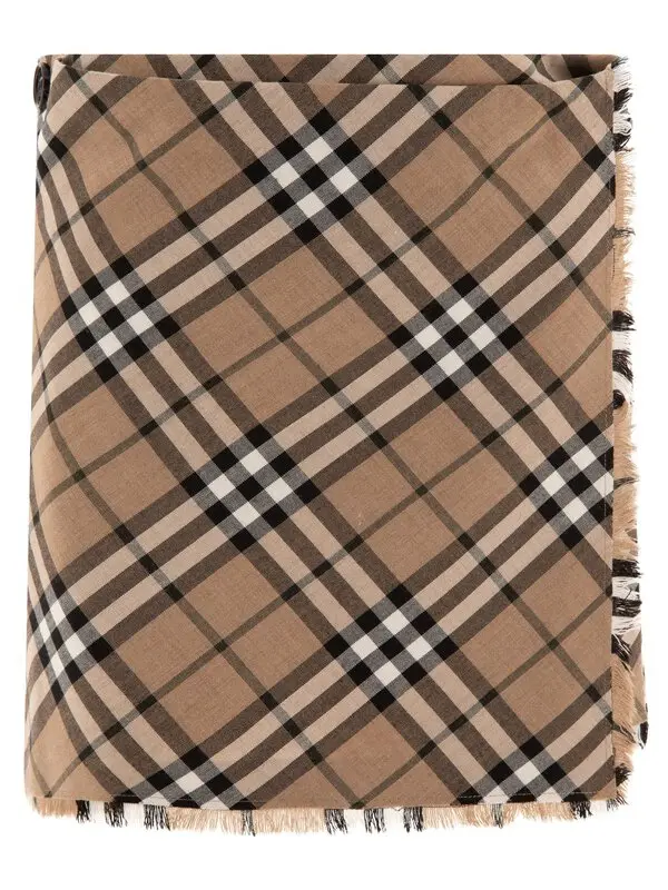 Burberry Check Wool Blend Mini Kilt - Beige