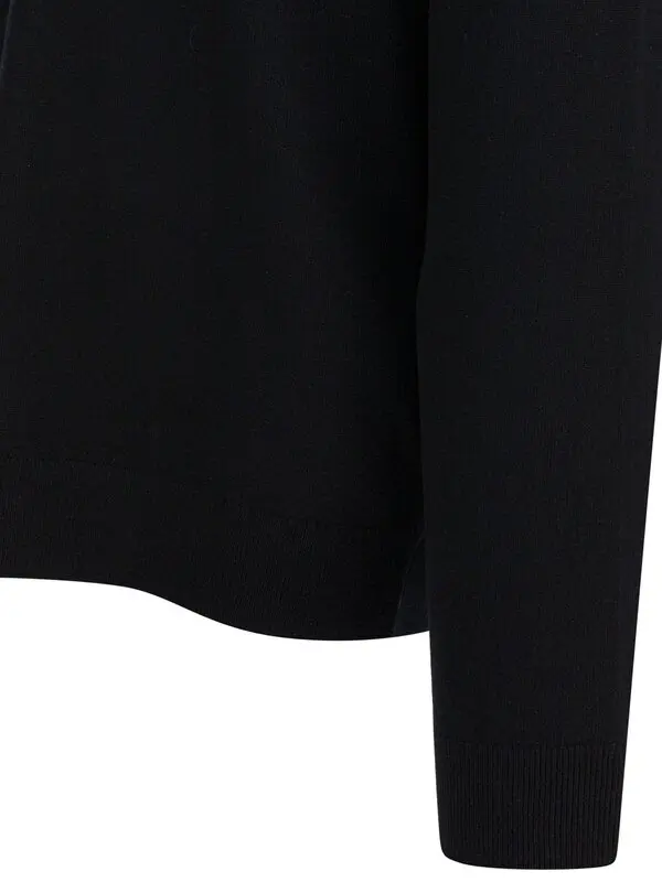 Vince Cashmere Half-zip Sweater - Black
