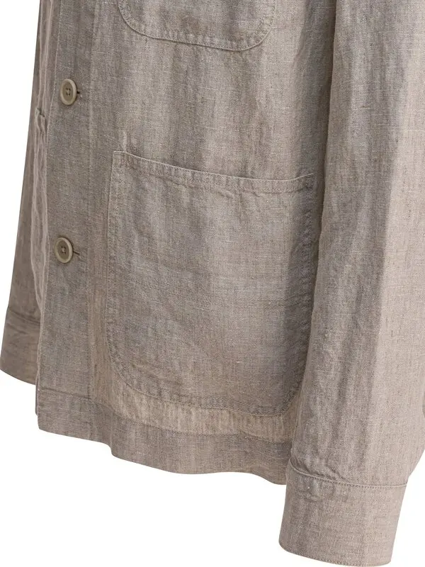 ALEX MILL Linen Work Jacket - Beige