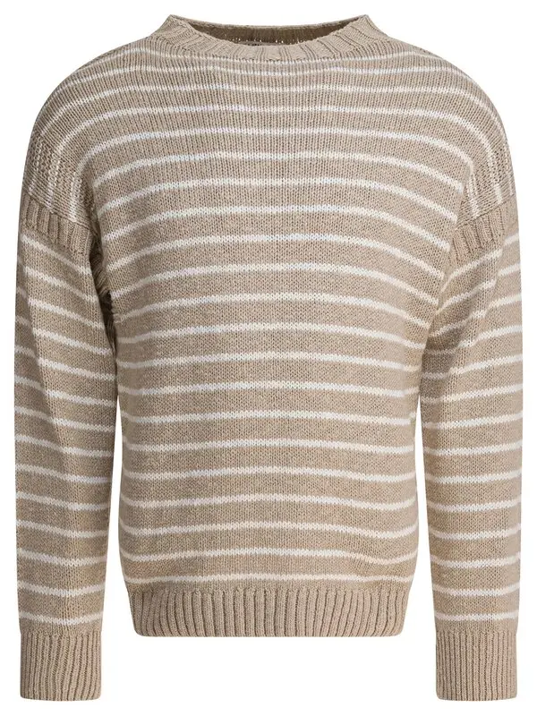 ALEX MILL Harbor Crewneck Sweater - Beige