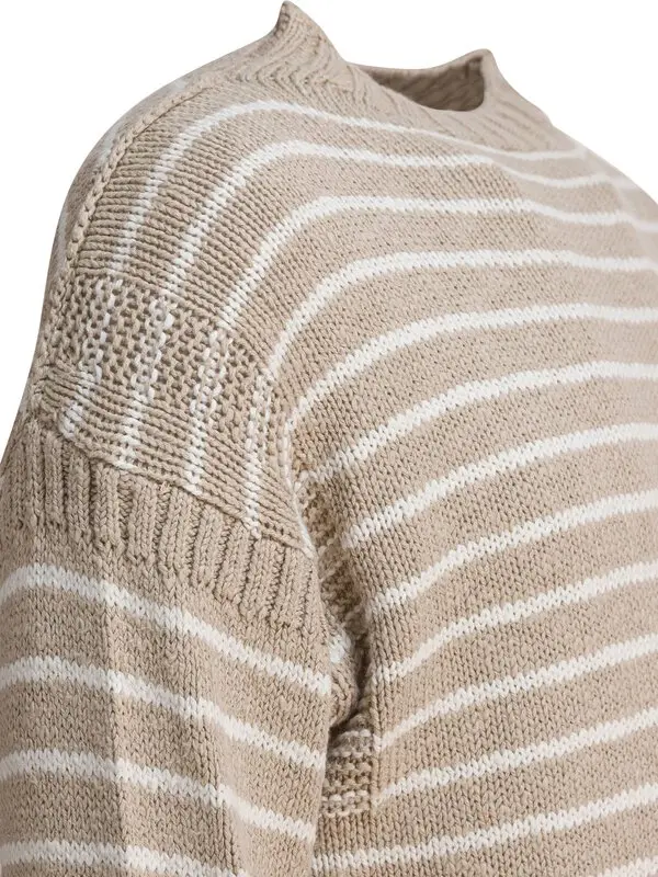 ALEX MILL Harbor Crewneck Sweater - Beige