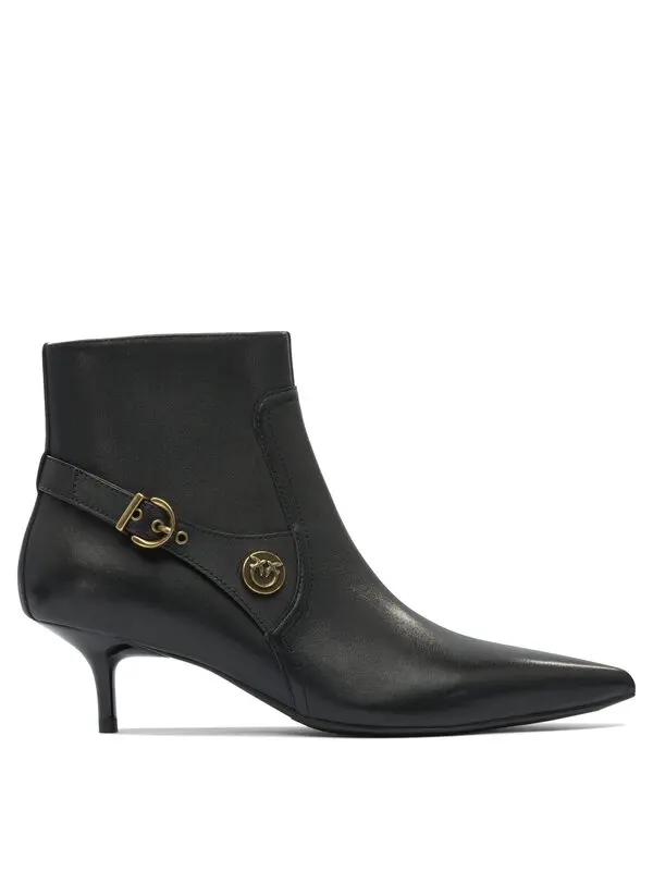 Pinko Leather Ankle Boots