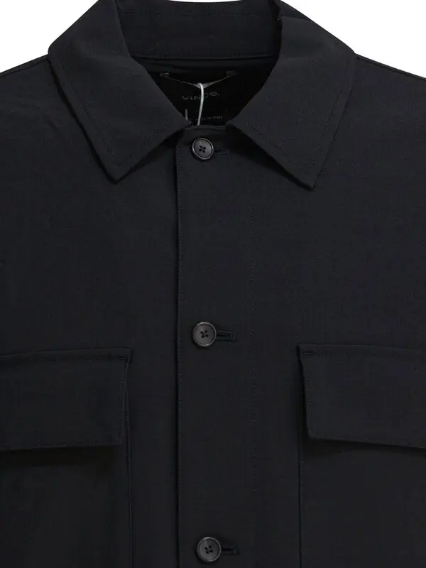Vince Overshirt Jacket - Black