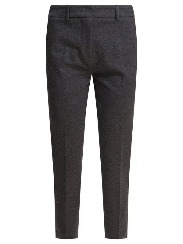 SEMPER Viscose Blend Slim Fit Pants - Grey