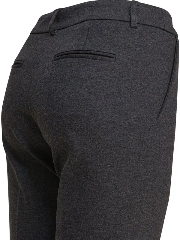 SEMPER Viscose Blend Slim Fit Pants - Grey