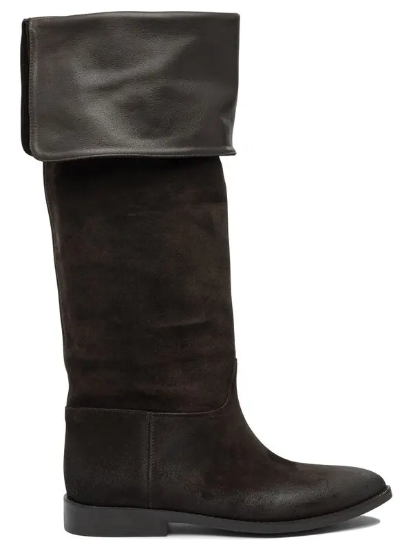 STRATEGIA Leather Boots - Brown