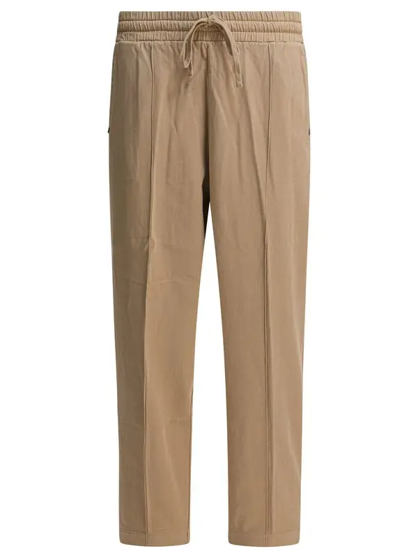 ALTUM Cotton Drawstring Trousers - Beige