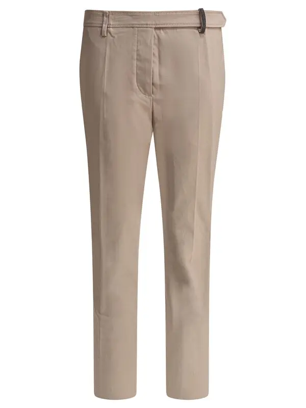 Brunello Cucinelli Boyfit Cotton Pants