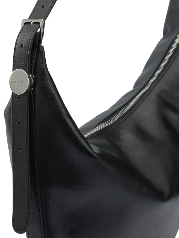 Marni Dot Shoulder Bag - Black