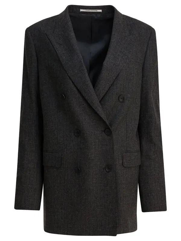 Tagliatore Double-breasted Blazer - Grey