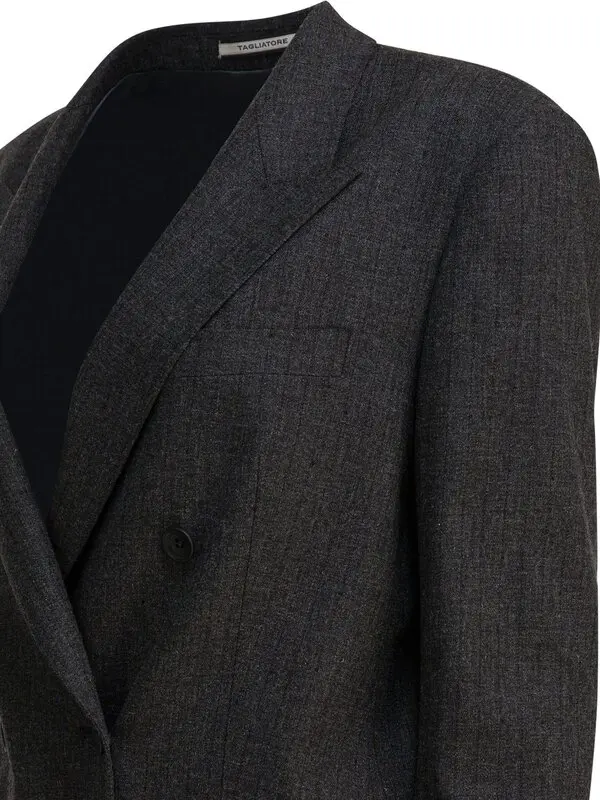 Tagliatore Double-breasted Blazer - Grey