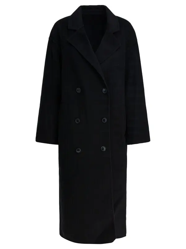 Loulou De Saison Borneo Lds Long Coat - Black