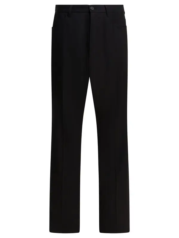 Balenciaga Wool Tailored Pants - Black