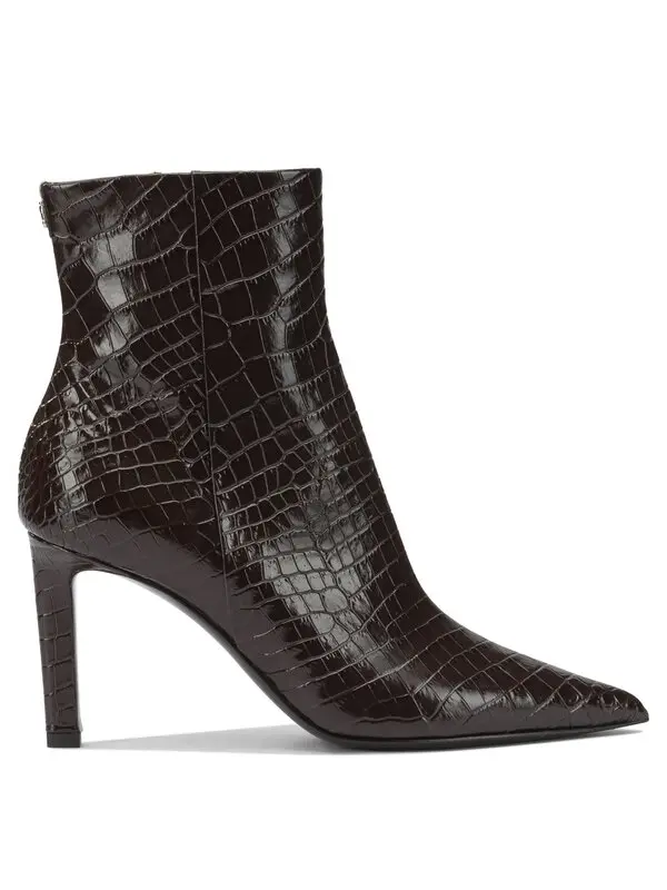 JIMMY CHOO Frankie 85mm Zippered Ankle Boots - Brown