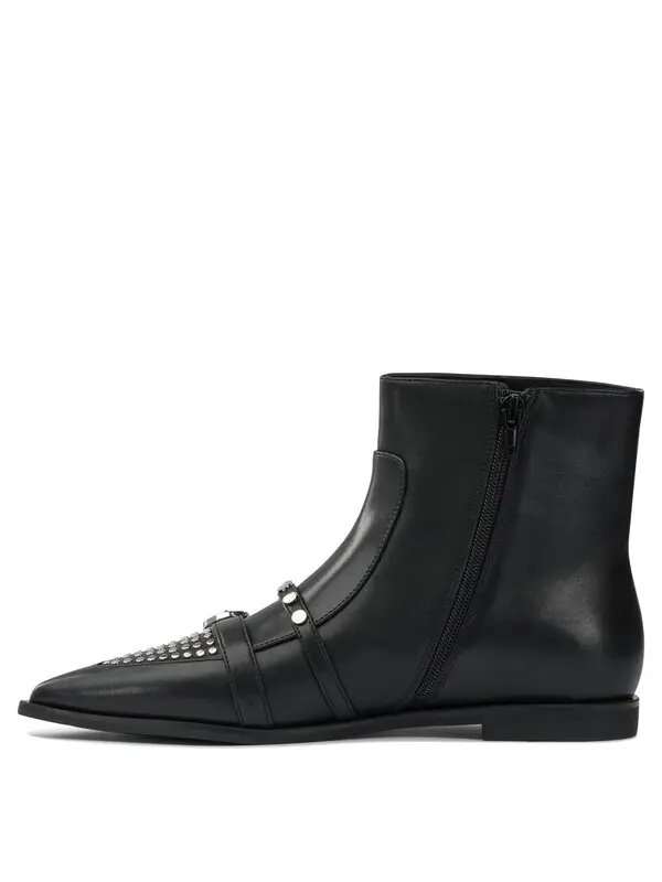 Pinko Leather Ankle Boots