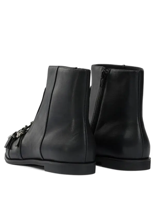 Pinko Leather Ankle Boots