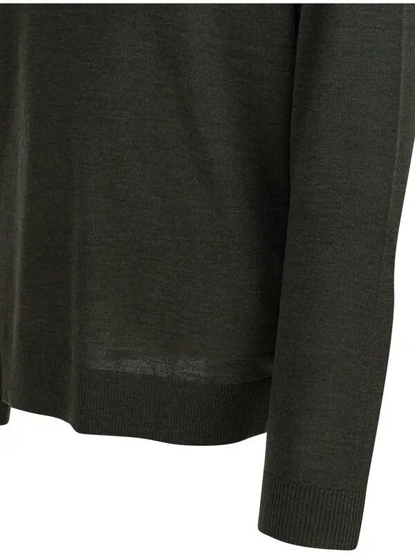 Vince Merino Wool Polo Shirt - Grey
