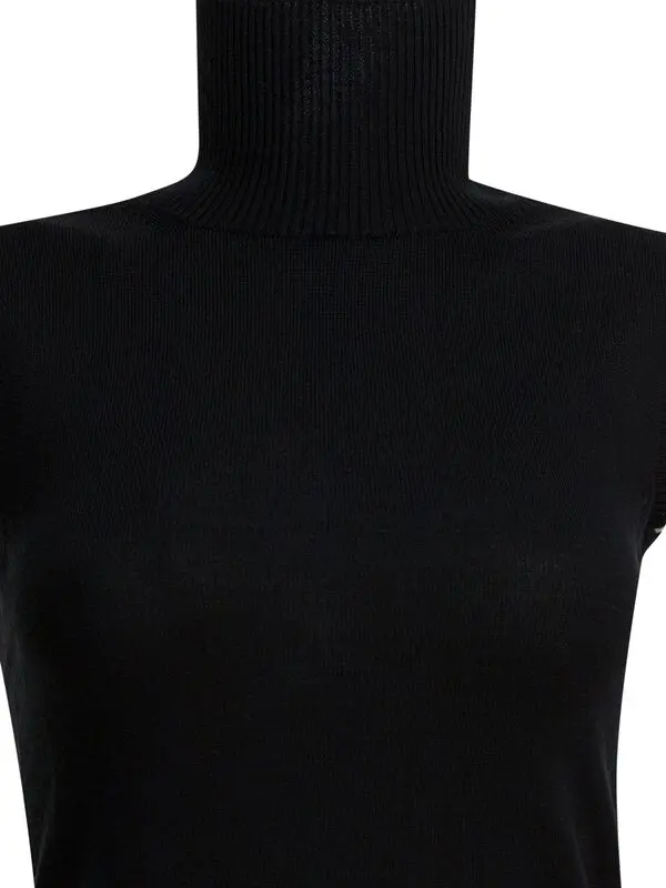 Max Mara Sportmax Mock Neck Sleeveless Top