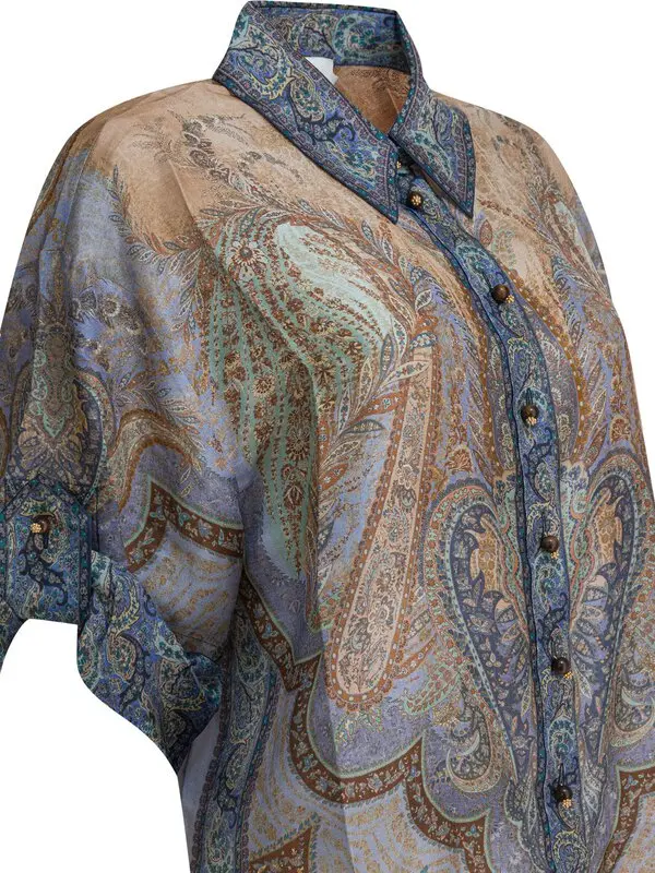 Zimmermann Wanderlust Silk Habotai Shirt