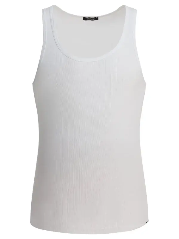 TOM FORD Cotton And Modal Tank Top - White