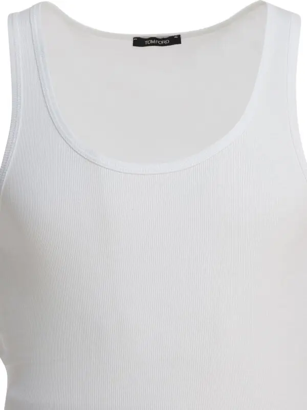TOM FORD Cotton And Modal Tank Top - White