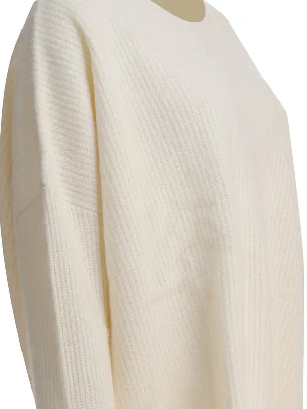 Max & Moi Cashmere-blend Crew-neck Sweater - White