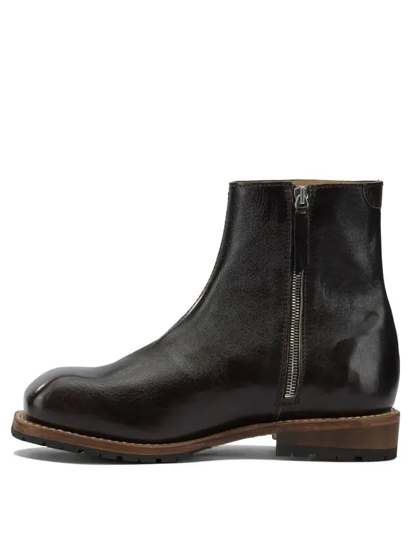 Our Legacy Engine Zip-up Ankle Boots - Black