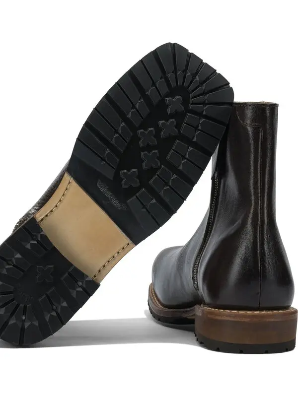 Our Legacy Engine Zip-up Ankle Boots - Black