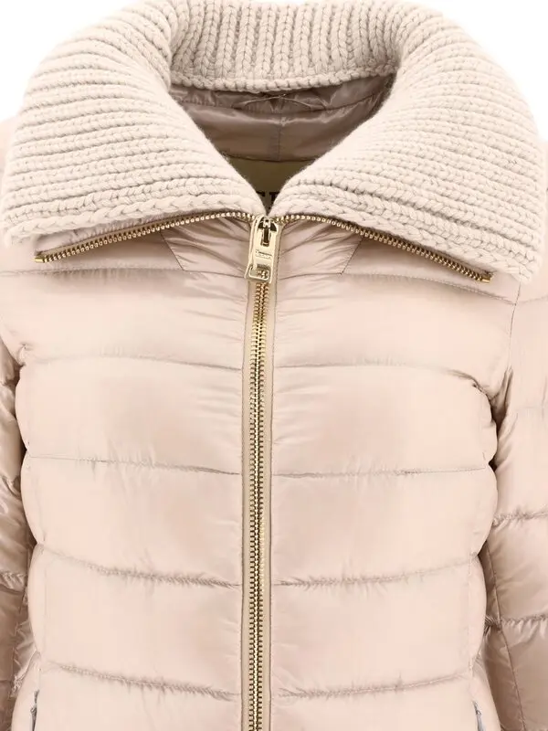 Herno Long Down Jacket With Wool Collar