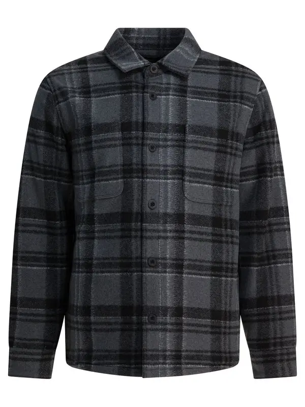 Vince Check Overshirt Jacket