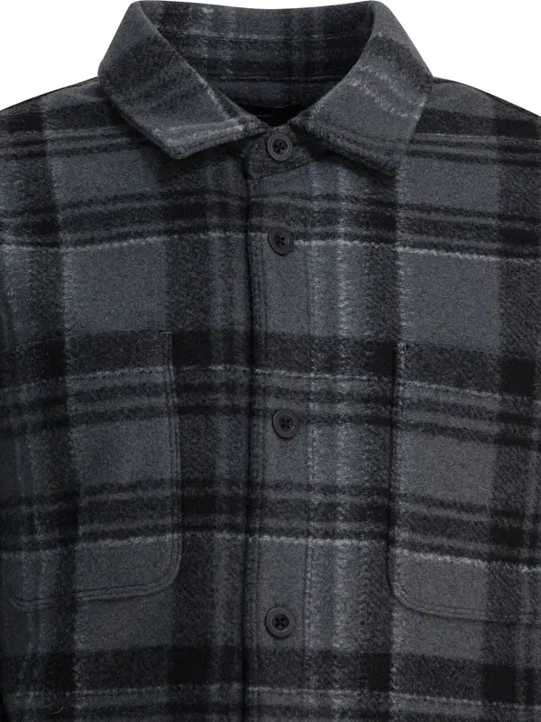 Vince Check Overshirt Jacket