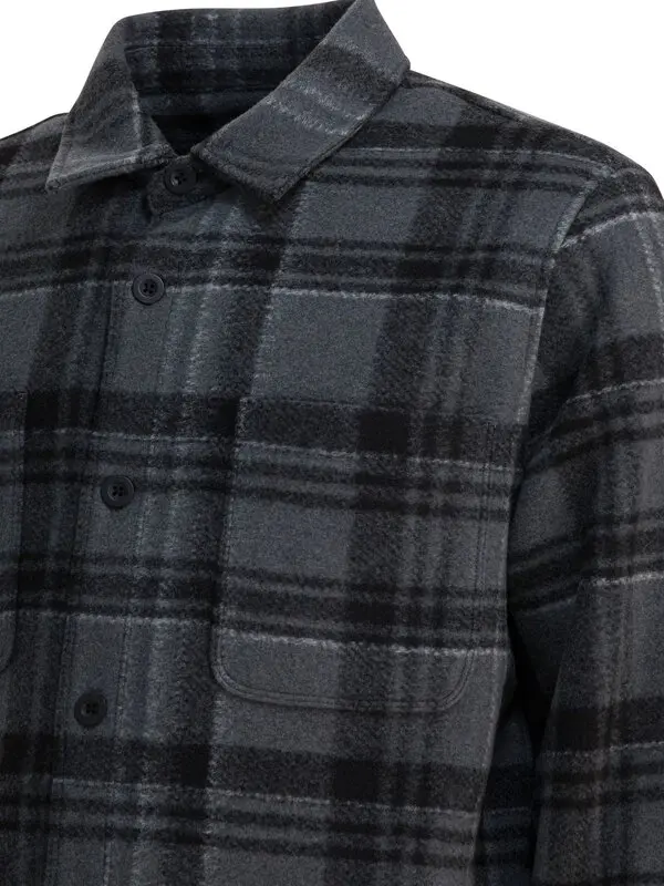 Vince Check Overshirt Jacket