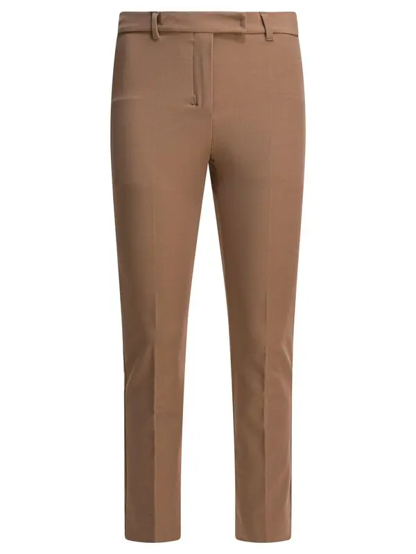 Max Mara Stretch Cotton-blend Trousers