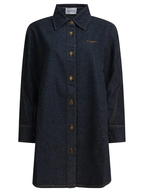 Givenchy Denim Shirt With Embroidery
