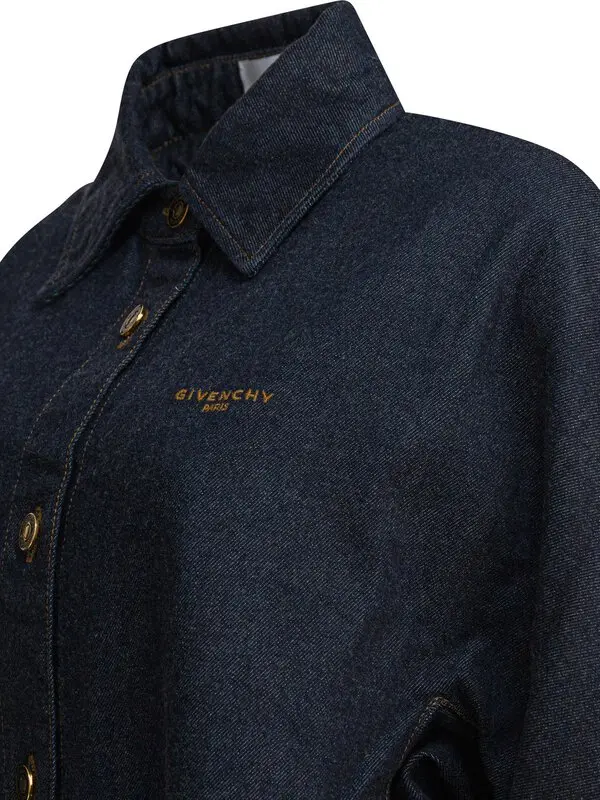 Givenchy Denim Shirt With Embroidery