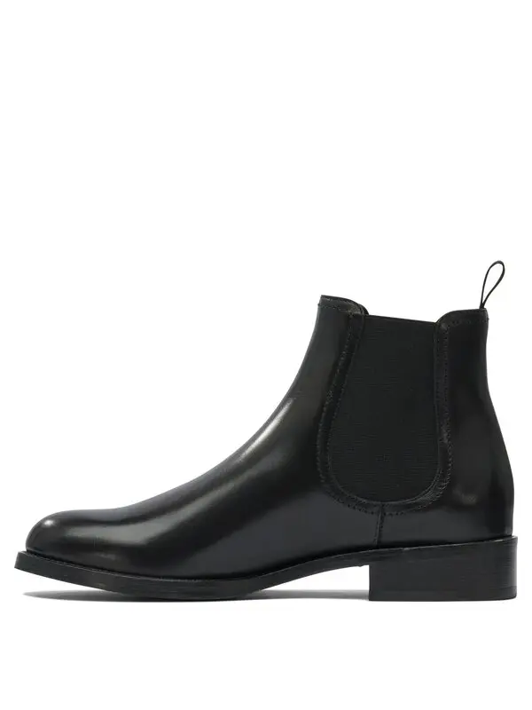 MARETTO Leather Ankle Boots - Black