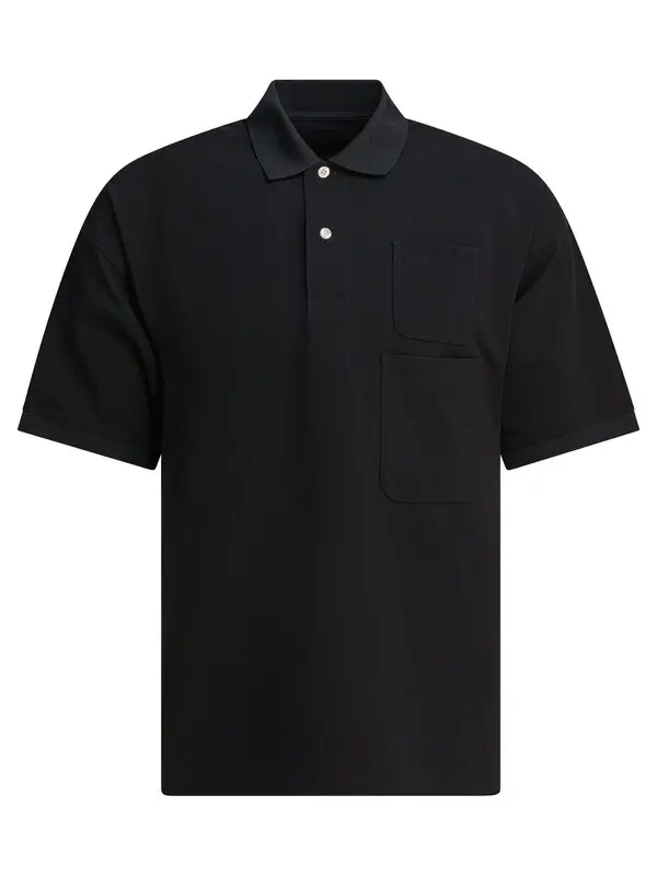DAIWA PIER39 Polo Shirt With Two Pockets - Black