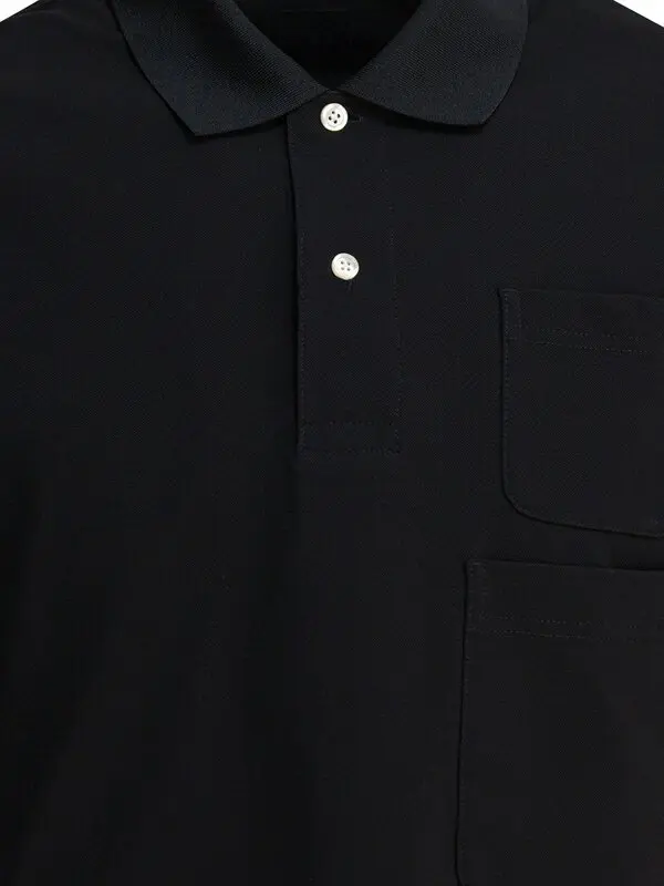 DAIWA PIER39 Polo Shirt With Two Pockets - Black