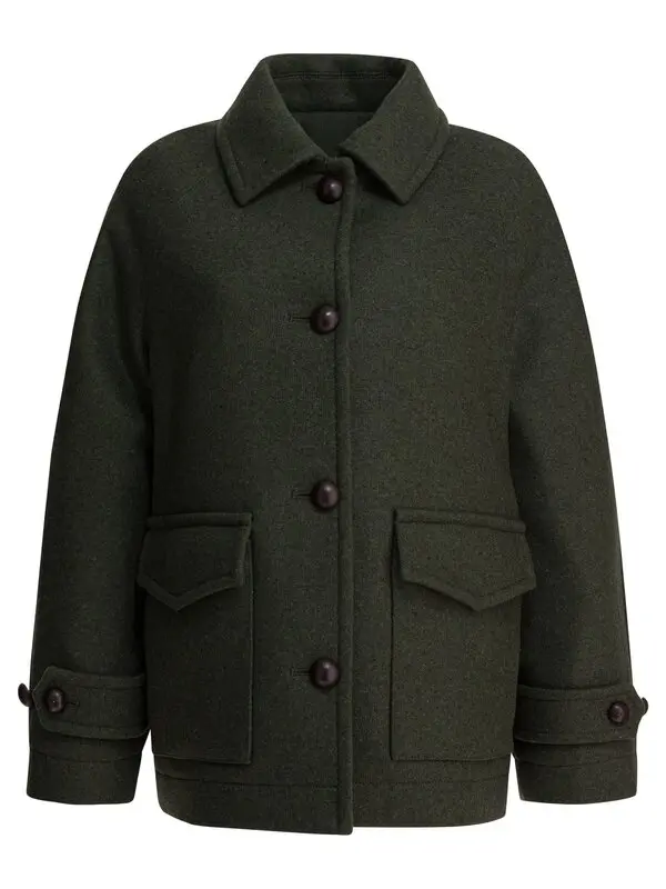 CIRCOLO 1901 Pocketed Jacket W.b - Green