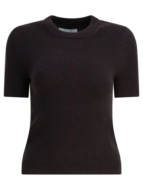SA SU PHI Cashmere Knit Top - Brown