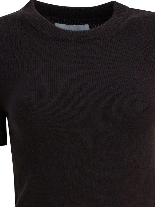 SA SU PHI Cashmere Knit Top - Brown