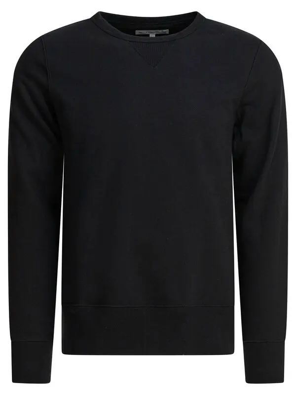 MERZ B. SCHWANEN Loopwheeled Crewneck Sweatshirt - Black