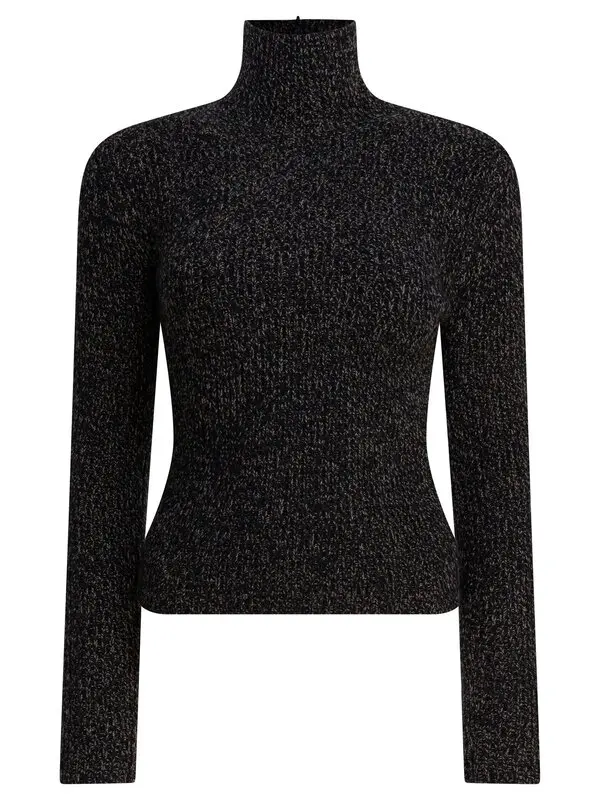 Max Mara Wool And Cashmere Turtleneck Sweater - Black