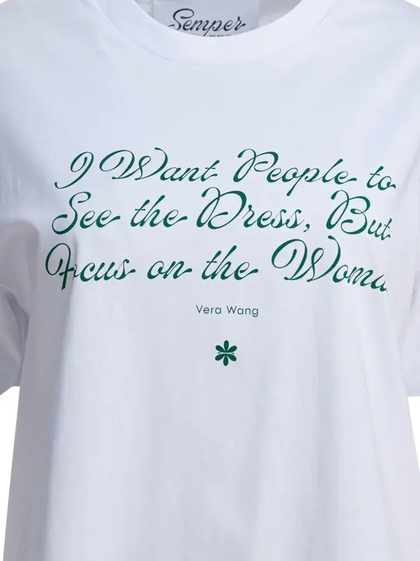 SEMPER Vera Wang Quote T-shirt